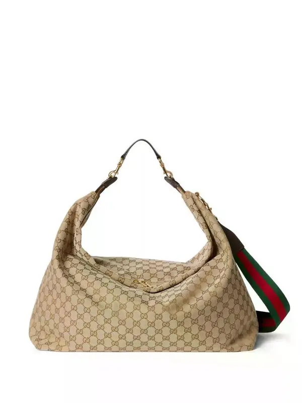 Gucci Logo-print Shoulder Bag - Neutrals