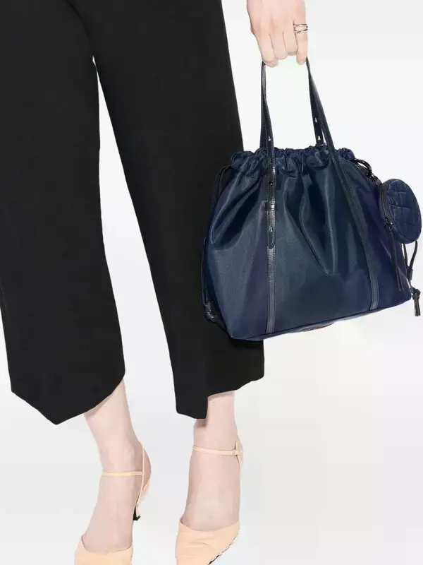 Mz Wallace Waverly Drawstring Bucket Bag - Blue