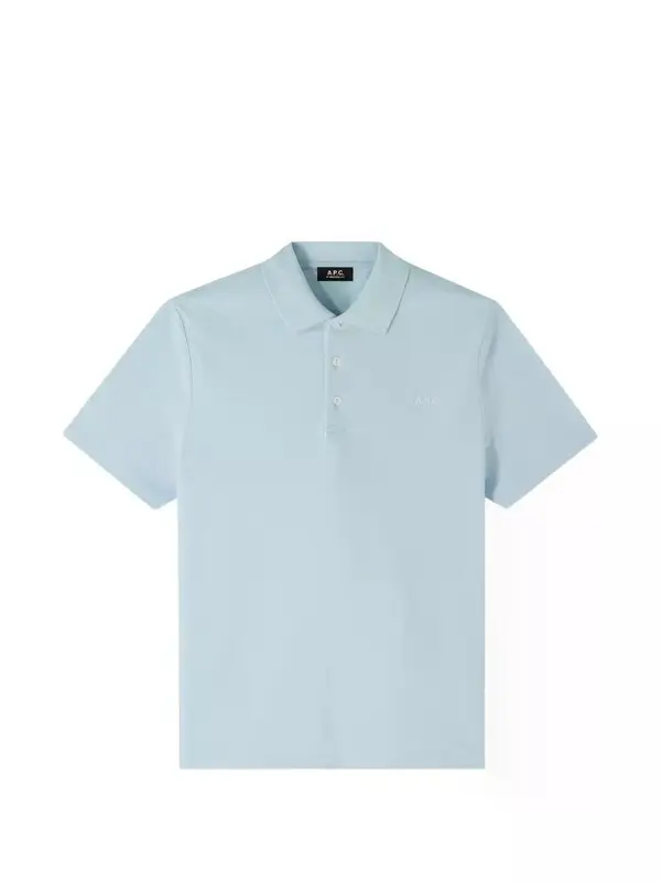 A.p.c. Cotton Polo Shirt - Blue