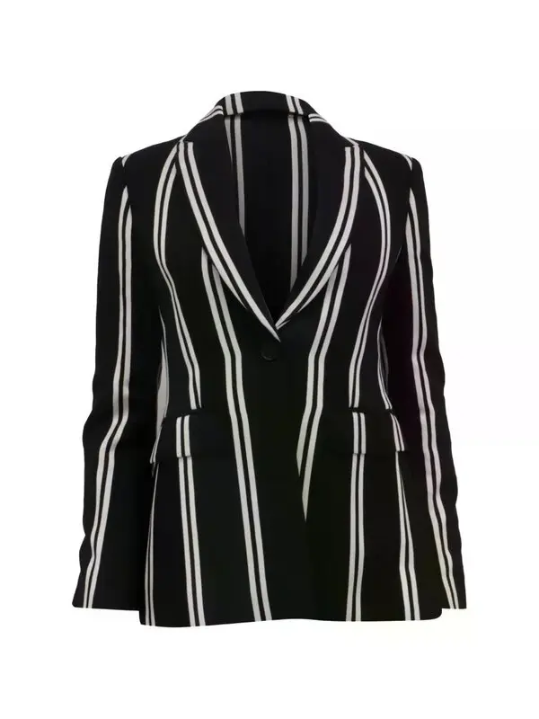 Maje Striped Single-breasted Jacket