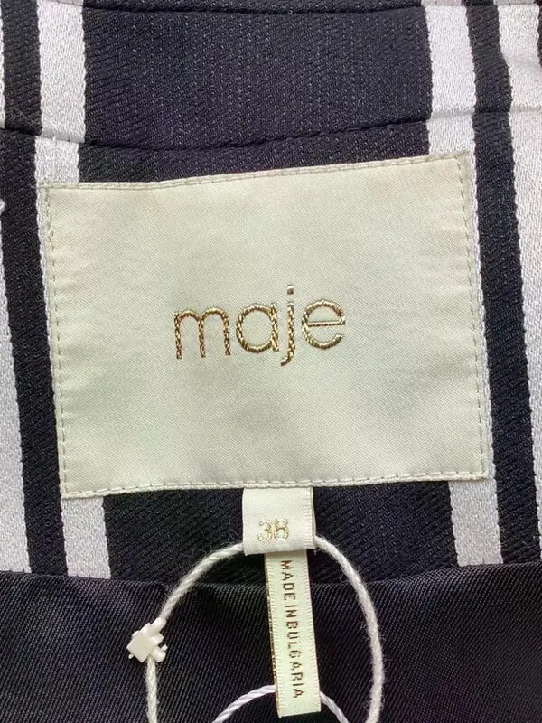 Maje Striped Single-breasted Jacket
