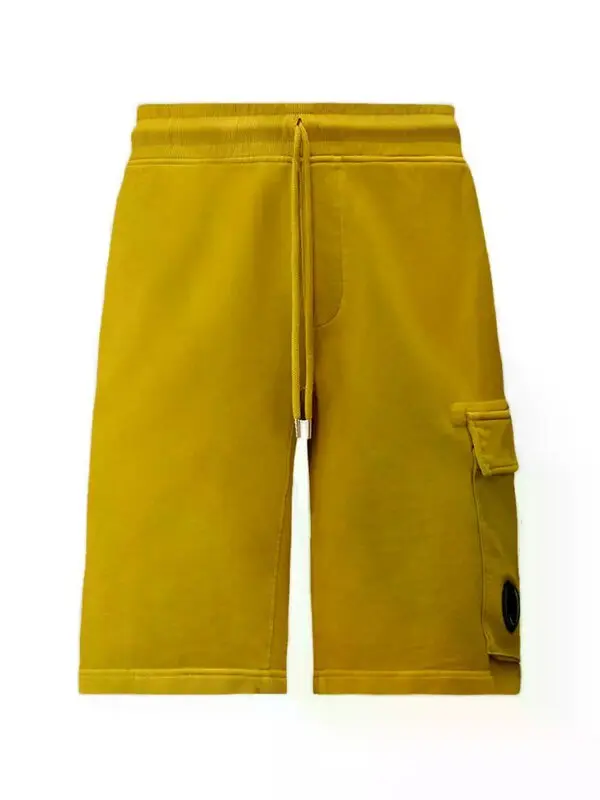 C.P. COMPANY Drawstring-fastening Shorts - Yellow