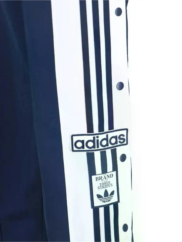 Adidas Side Stripe Popper Trousers - Blue