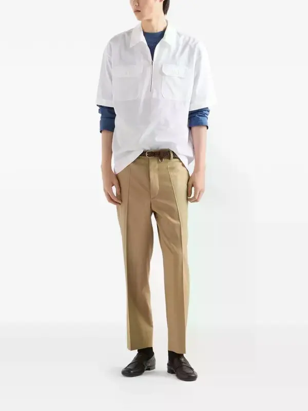 Prada Short-sleeved Cotton Shirt