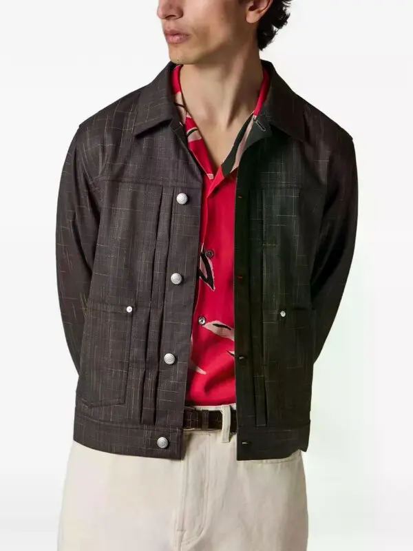 Paul Smith Checked Buttoned Shirt Jacket
