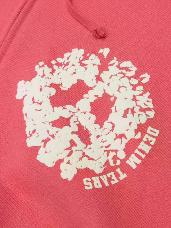 DENIM TEARS Zip Hooded Sweatshirt - Pink