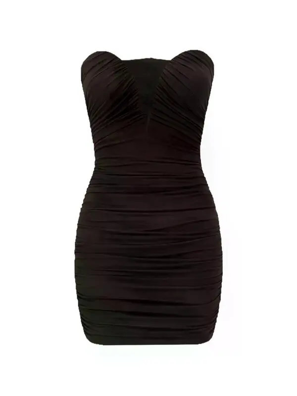 Elisabetta Franchi Strapless Dress - Brown