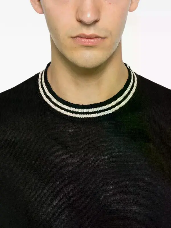 YES LONDON Ribbed-trim Sweater