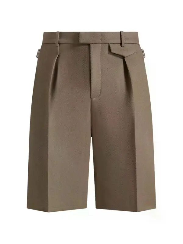 Manière De Voir Auguste Tailored Bermuda Shorts - Green