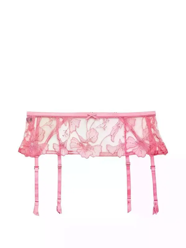 FLEUR DU MAL Harper Garter Belt - Pink