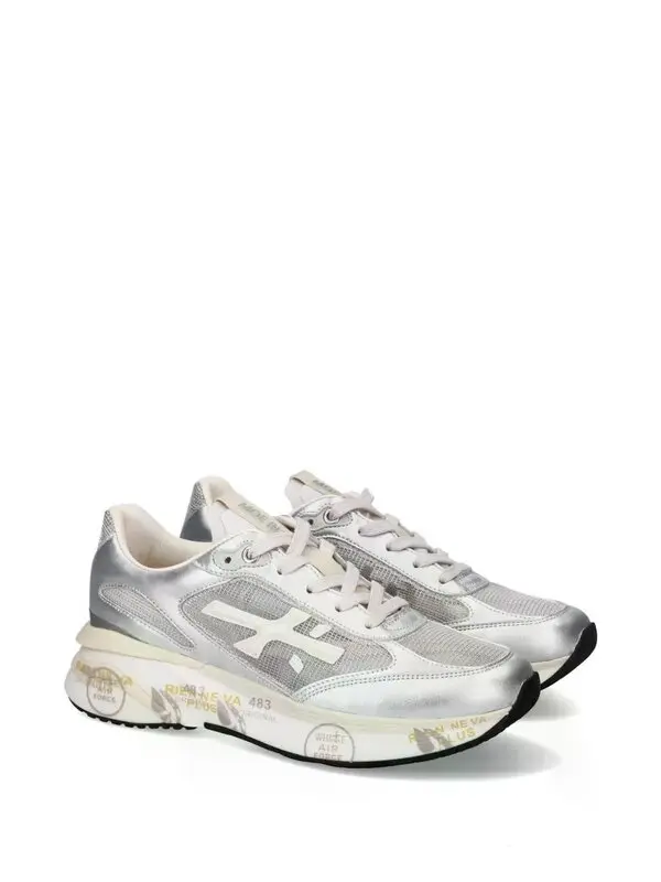 Premiata Mesh Panelled Sneakers - Silver