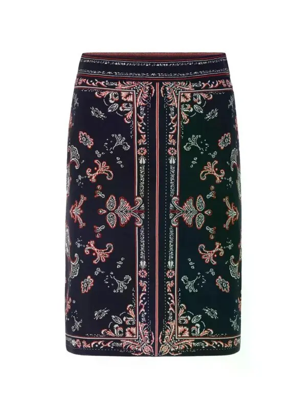 MARCCAIN Floral Skirt - Blue