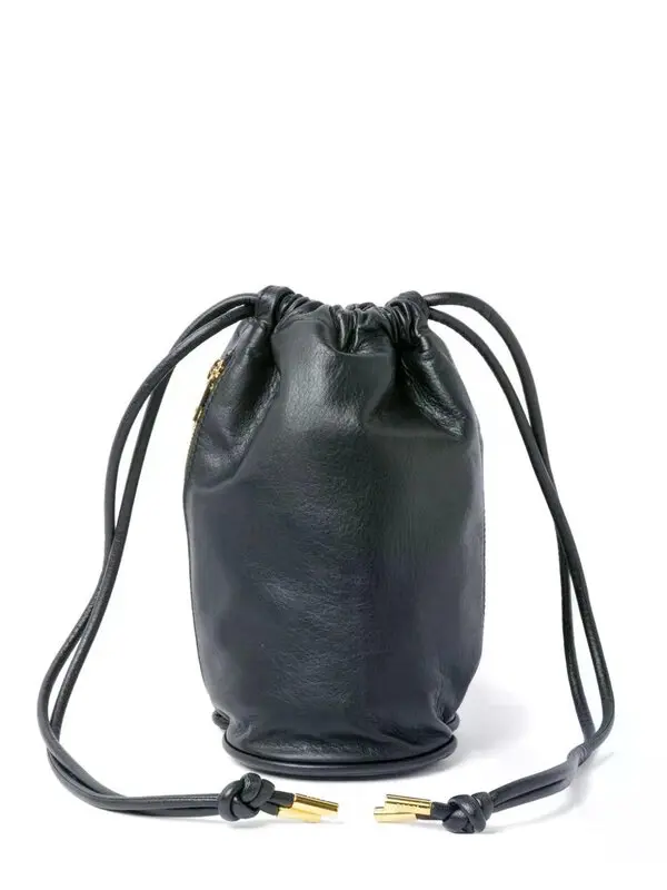Sacai Drawstring Bucket Bag With Zip Detail
