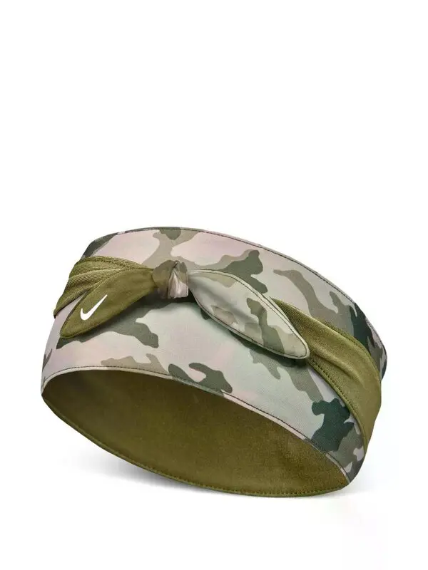 Nike Camouflage-print Headband - Green