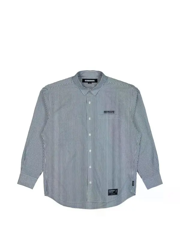 NEIGHBORHOOD Striped Long-sleeve Cotton Shirt