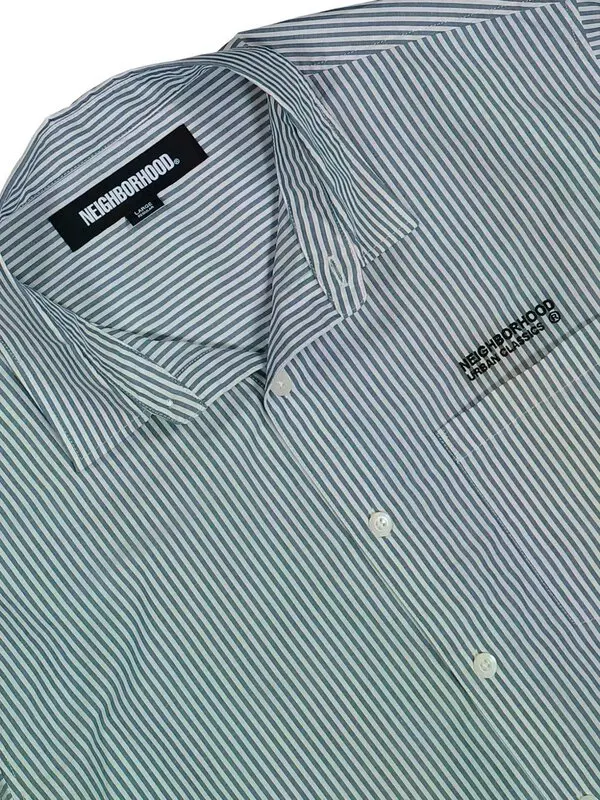 NEIGHBORHOOD Striped Long-sleeve Cotton Shirt