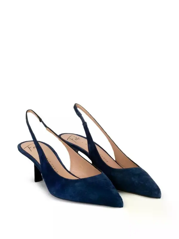 Roberto Festa Pointed Toe Slingback Sandals - Blue