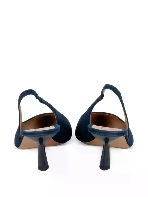 Roberto Festa Pointed Toe Slingback Sandals - Blue