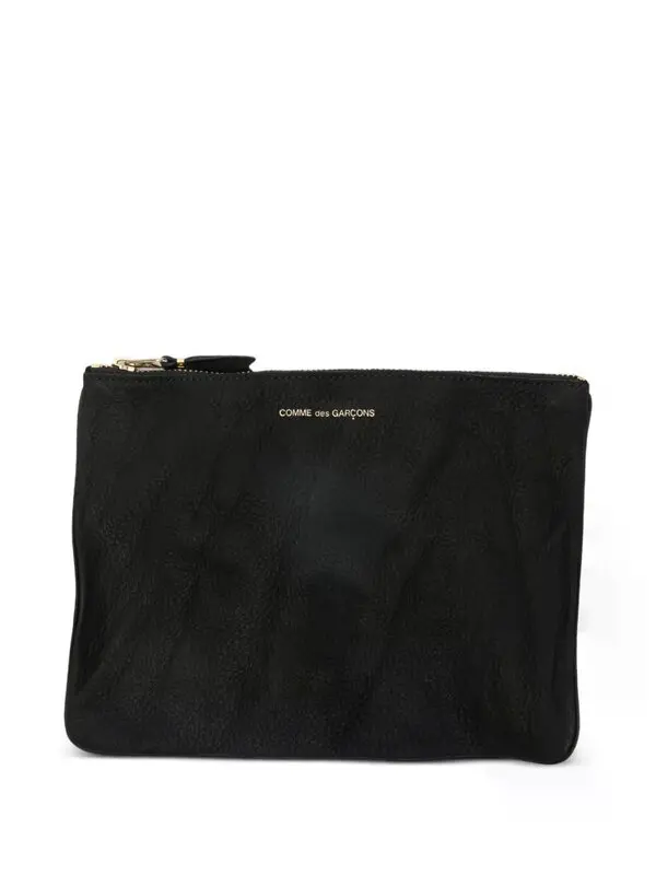 Comme Des Garçons Zip Leather Wallet - Black