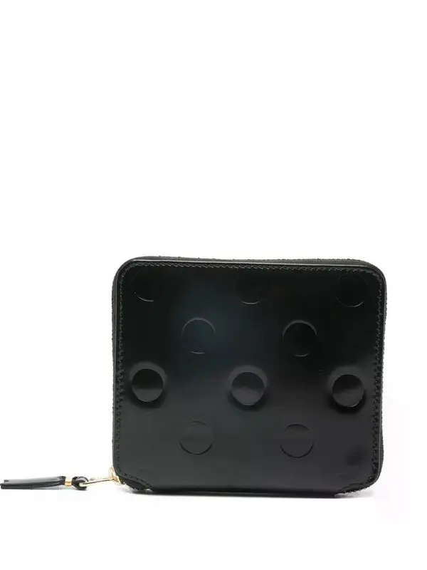 Comme Des Garçons Embossed Dot Wallet - Black