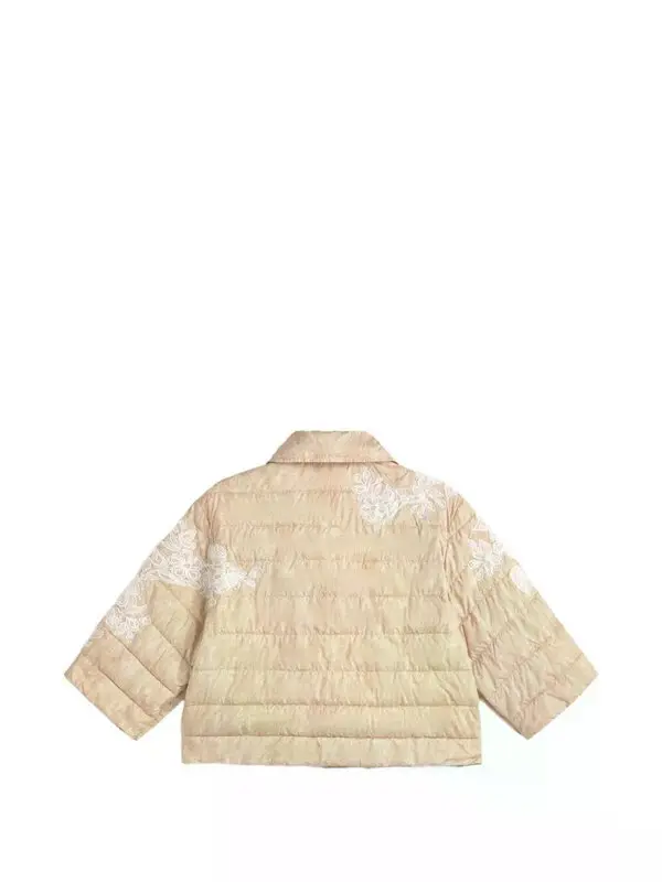 ERMANNO FIRENZE Floral-embroidered Quilted Jacket