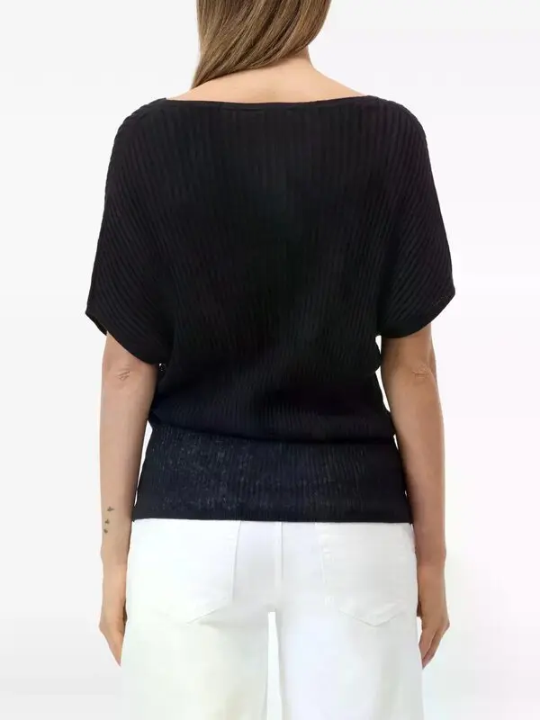 Closed Crew-neck Batwing Sweater