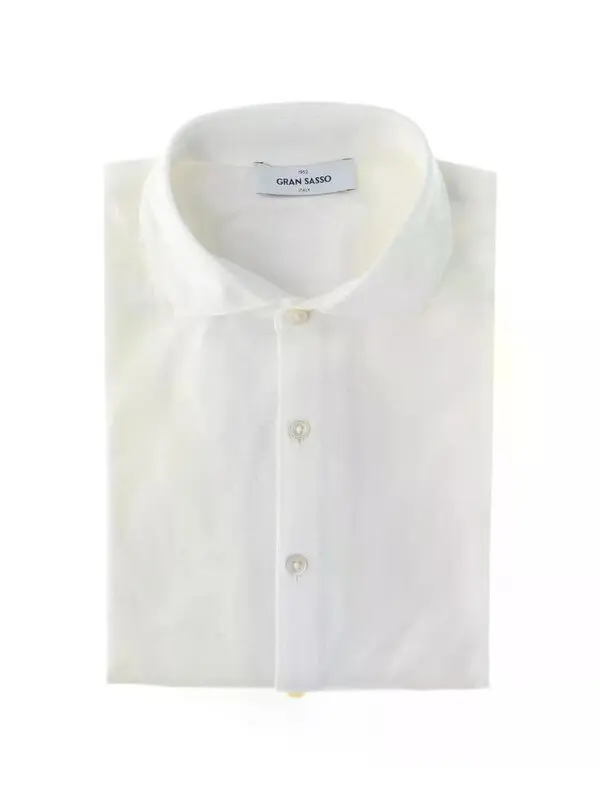 GRAN SASSO Buttoned Cotton Shirt - Neutrals