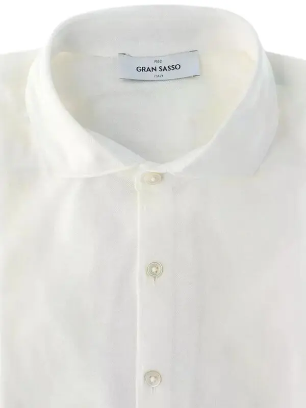 GRAN SASSO Buttoned Cotton Shirt - Neutrals