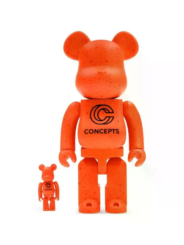 MEDICOM TOY X Concepts Be@rbrick Lobster 100% And 400% Figure Set - Orange