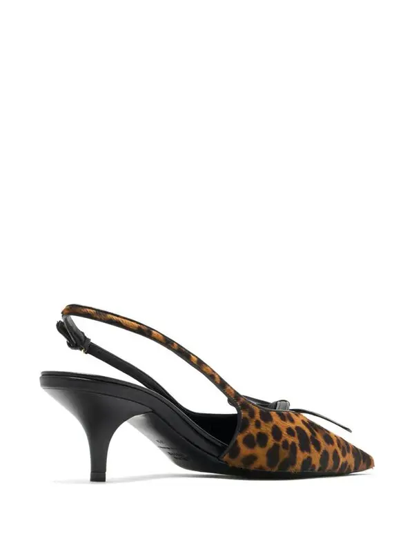 Miu Miu Leopard-print Slingback Pumps