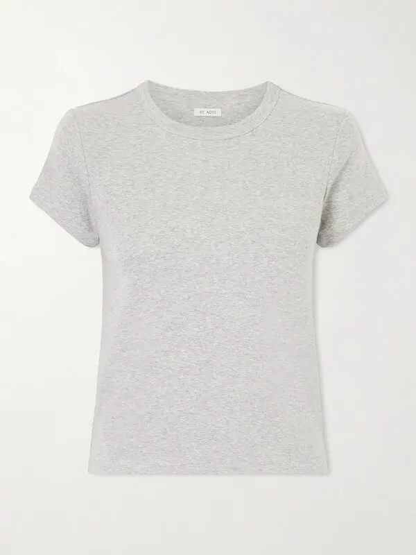 ST. AGNI Organic Cotton-jersey T-shirt - Gray
