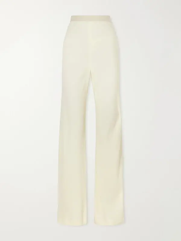 Wardrobe.NYC Crepe Straight-leg Pants - Yellow