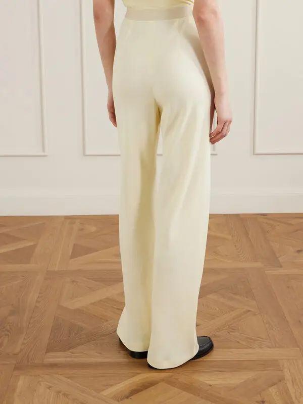 Wardrobe.NYC Crepe Straight-leg Pants - Yellow