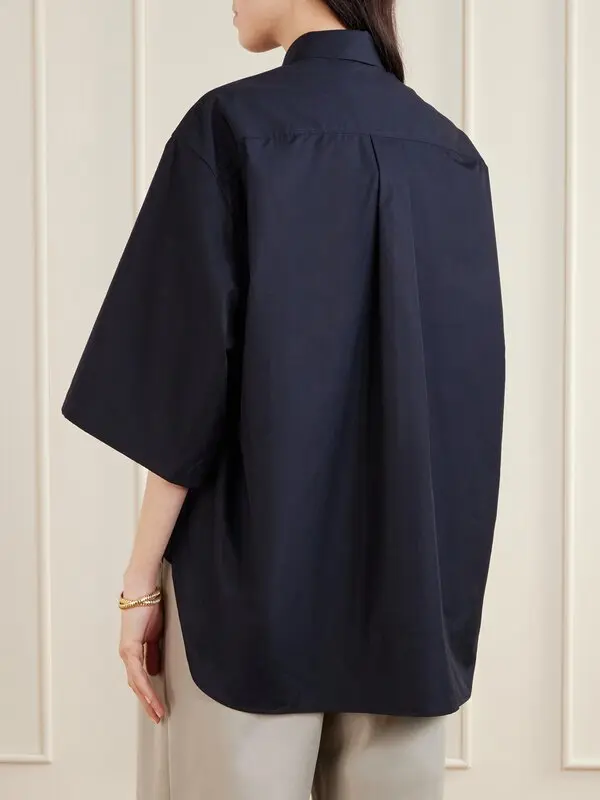 Wardrobe.NYC Oversized Cotton-poplin Shirt - Black