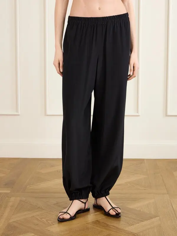 NILI LOTAN Parisa Silk Tapered Pants