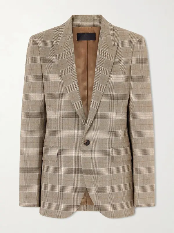 NILI LOTAN Anabel Prince Of Wales Checked Twill Blazer