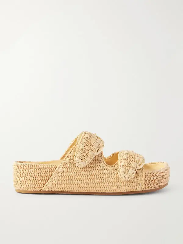 LOEFFLER RANDALL Nico Raffia Sandals