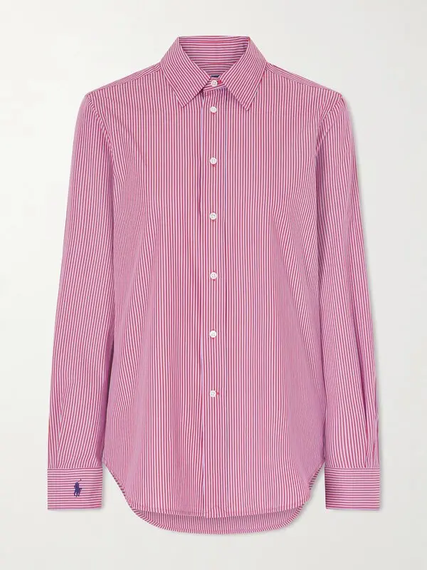Polo Ralph Lauren Logo-embroidered Striped Poplin Shirt