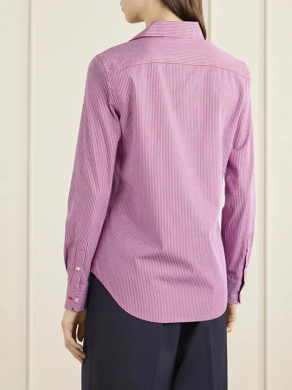 Polo Ralph Lauren Logo-embroidered Striped Poplin Shirt