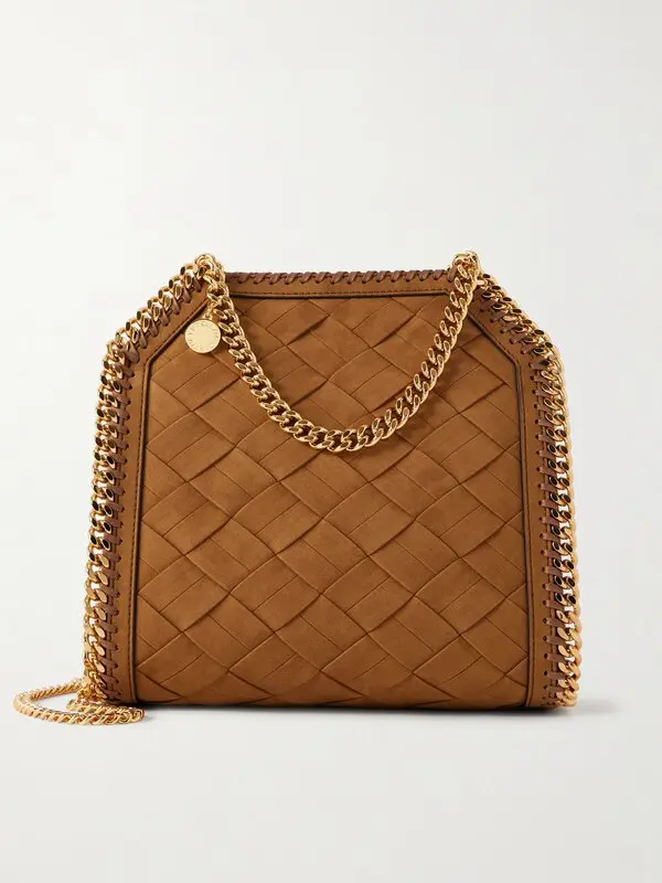 Stella McCartney Falabella Woven Shoulder Bag - Brown