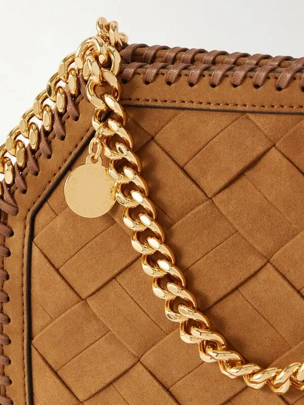 Stella McCartney Falabella Woven Shoulder Bag - Brown