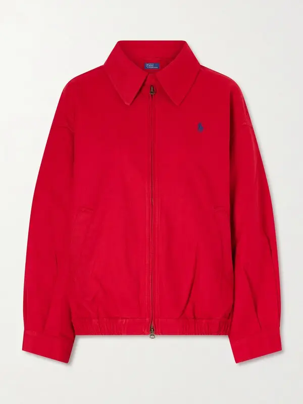 Polo Ralph Lauren Embroidered Cotton Bomber Jacket