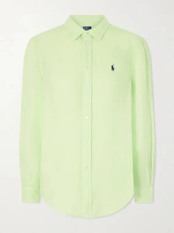 Polo Ralph Lauren Logo-embroidered Linen Shirt