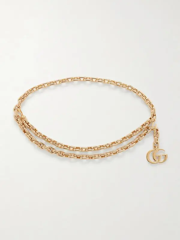 Gucci Tone Chain Belt - Gold