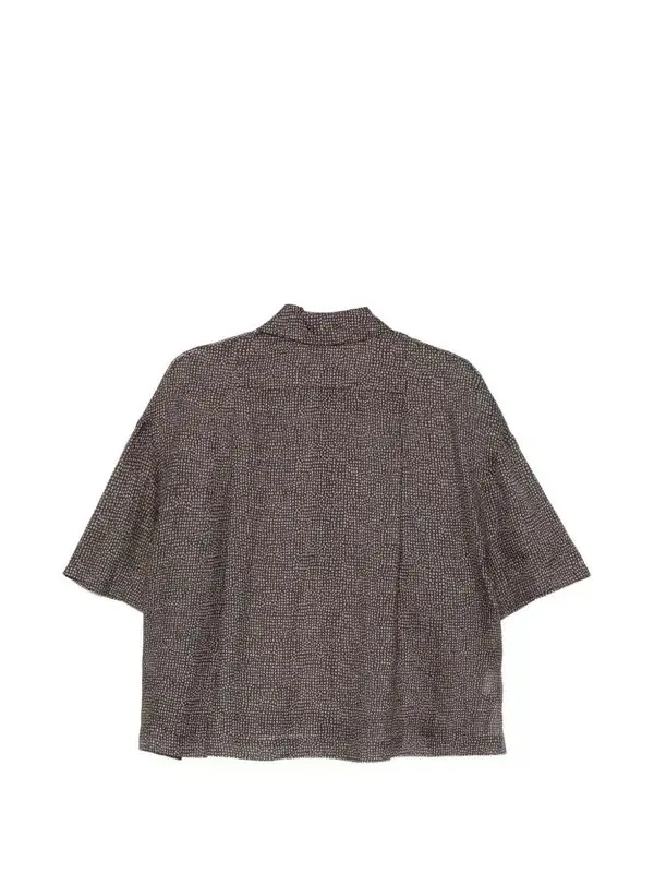 ALYSI Polka-dot Polo Top
