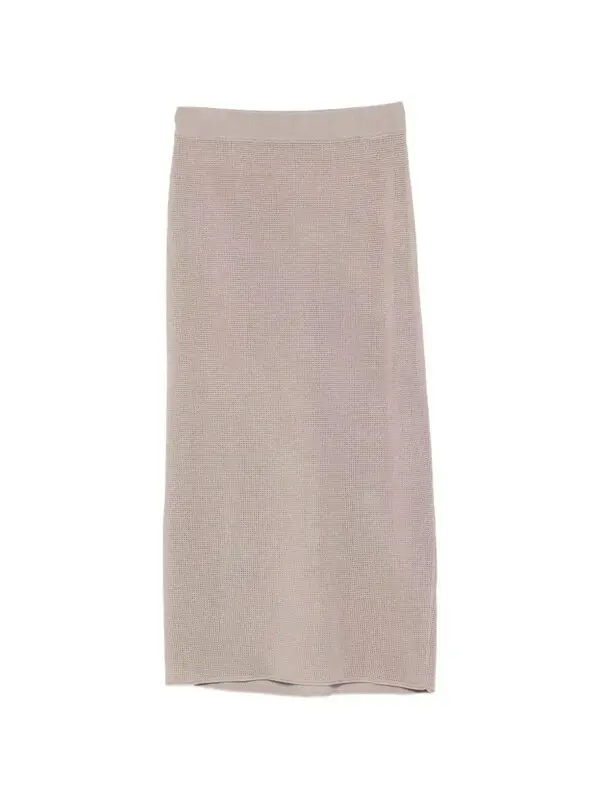ALYSI Perforated Midi Skirt