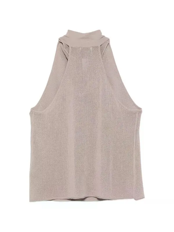 ALYSI Cowl-neck Knit Top - Grey