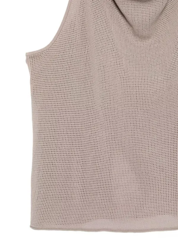 ALYSI Cowl-neck Knit Top - Grey