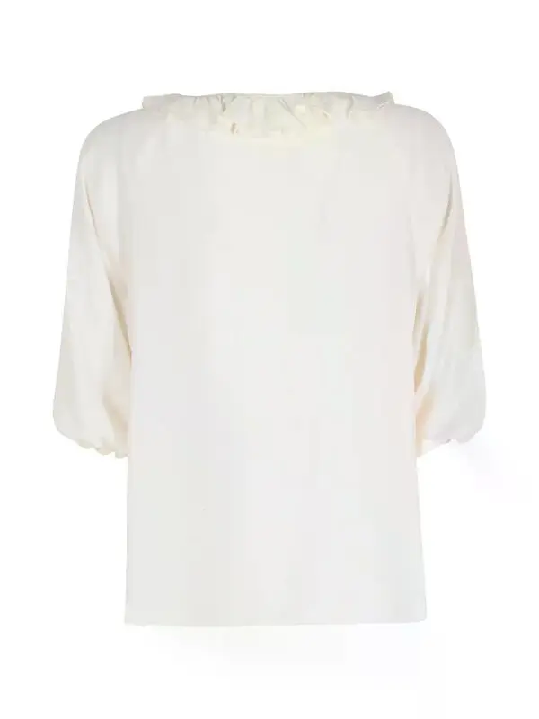 Seventy Ruffled V-neck Blouse