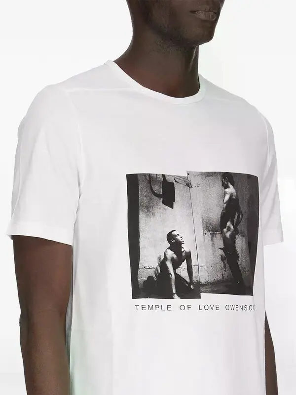 Rick Owens Temple Level T-shirt In Medium Weight Cotton Jersey